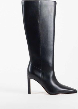 Asos Cassia Stiefel mit spitzer Zehenpartie, Absatz und eng anliegendem Schaft in Schwarz