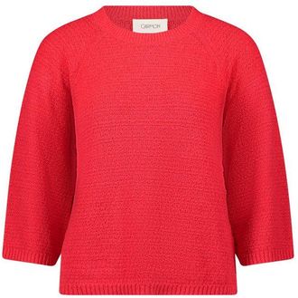 Cartoon Strickpullover Damen mit Rundhalsausschnitt (1-tlg)