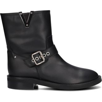 Via Roma 15 Schwarze Leder-Stiefeletten Malibu 4218 - - Shoes - Damen - Schwarzk - 37 1/2 EU