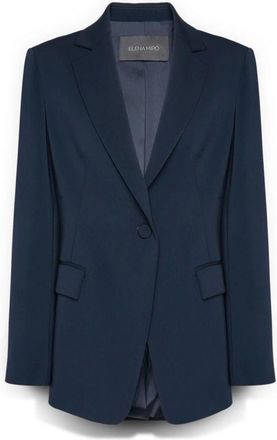 Elena Miro Femme, Vestes, Bleu, Taille: 46 FR Blazer Structur&eacute; en Cady
