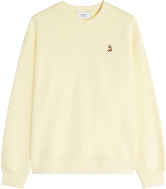 Maison Kitsun&eacute; Homme, Sweatshirts et sweats &agrave; capuche, Jaune, Taille: 2XL Dreaming Fox Comfort SweaT-shirt