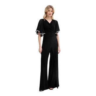 Joseph Ribkoff Wickel-Jumpsuit mit weitem Bein und Strassbesatz - - Jumpsuits & Playsuits - Damen - Schwarzk - 3XL