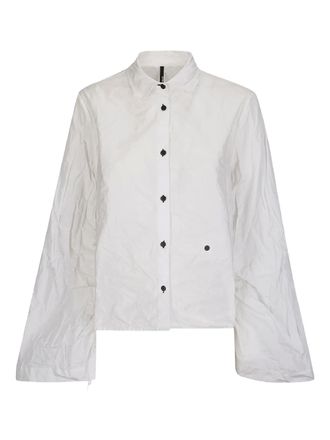 Maria Calderara Hemd mit Glockenärmeln - Weiß