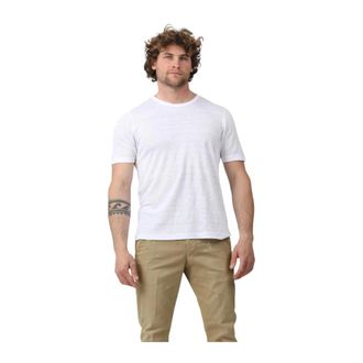 Gran Sasso Rundhals T-Shirt - - Tops - Herren - Wei&szlig; - XL