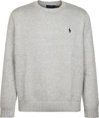 Polo Ralph Lauren Homme, Pulls, Gris, Taille: M Pull Ras du Cou en Coton