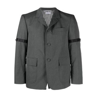 Thom Browne Straight Fit SB S/C mit GG Armband - - Jackets - Herren - Grau - M