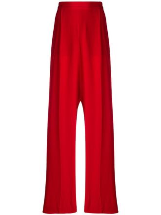 Stella McCartney high-waisted wide-leg trousers - Rouge