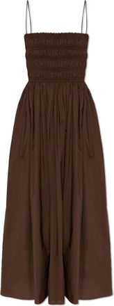 Matteau Femme, Robes, Brun, Taille: 44 FR Robe &agrave; Corsage Smock&eacute;
