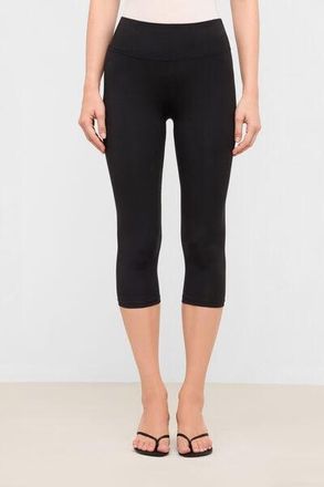 Calzedonia Caprileggings Aus Baumwolle Schwarz