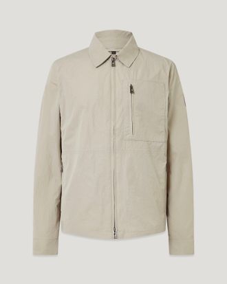 Belstaff Grid &Uuml;berhemd F&uuml;r Herren Alpha Nylon Dunkles Sandbraun 2xl