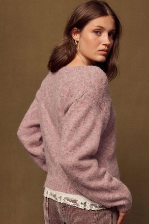 Next Strickpullover Pullover und Tr&auml;gertop im Lagenlook mit Spitze (2-tlg)