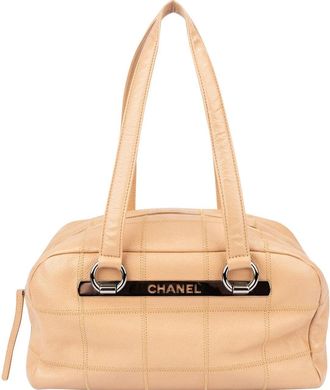 Chanel Crossbody Bags - Chanel Caviar Leather Chocolate Bar Shoulder Bag - Gr. unisize - in Beige - f&uuml;r Damen