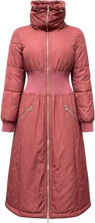 Patrizia Pepe Femme, Manteaux, Rouge, Taille: 36 FR Longue doudoune matelass&eacute;e