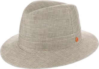 Mayser Savona Travellerhut Stoffhut UV-Schutz Handmade Made in EU Damen Herren Fr&uuml;hling Sommer beige-meliert 56 cm