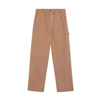 Maison Margiela Baumwollhose mit Papierapplikation - - Trousers - Herren - Orange - S