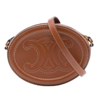 Celine Pre-owned Triomphe Oval Crossbody - Femme - Pre-owned - Brun - Taille: ONE Size