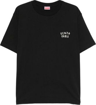 Kenzo Homme, Tops, Noir, Taille: 3XL Boke Heart Oversized T-Shirt