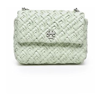 Tory Burch Britten Woven Small Shoulder Bag - - Bags - Damen - Gr&uuml;n - ONE SIZE