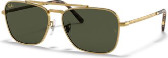 Ray-Ban Sonnenbrillen Gold Fassung Glas Polarisiert 58-14