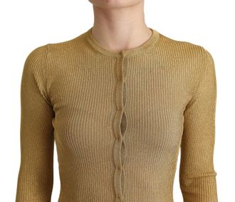 Dolce & Gabbana Viscose Blend Cardigan - Gold