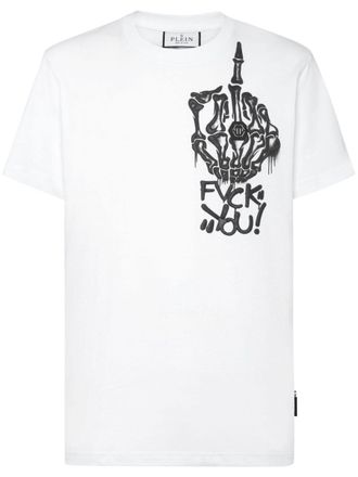 Philipp Plein t-shirt à imprimé graphique - Blanc