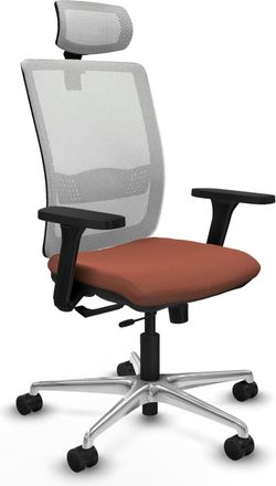 Piqueras y Crespo Ergonomischer Stuhl Casa Haches mit 3D-Armlehnen, h&ouml;henverstellbare Lendenwirbelst&uuml;tze und h&ouml;henverstellbares Kopfteil, Neigung und Neigung, ausgestat