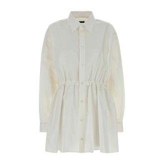 Balenciaga Hourglass Hemdkleid - - Dresses - Damen - Wei&szlig; - XS