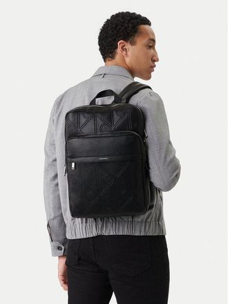 Calvin Klein Umh&auml;ngetasche Emblem Aop Emboss Slim Square Bp LV04D3328G Schwarz