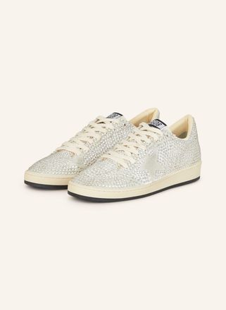 Golden Goose Sneaker Ball Star Mit Schmucksteinen grau