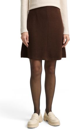 Tom Tailor Damen 1048757 Cosy Rock in Melange-Optik, 39062-Dark Pecan Brown, 40