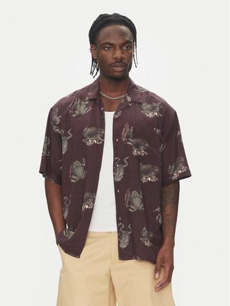 Element Hemd Resort ELYWT00177 Dunkelrot Regular Fit