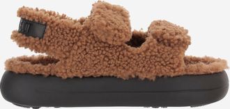 Moon Boot Moon Boot - Sandales en peau lain&eacute;e &agrave; semelle &eacute;paisse