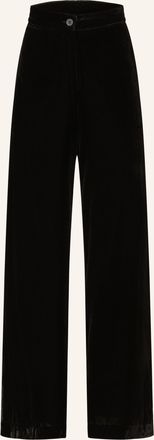 Darling Harbour Darling Harbour Marlenehose Aus Samt schwarz