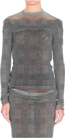 Jean Paul Gaultier Femme, Tops, Gris, Taille: 40 FR T-Shirt &agrave; Imprim&eacute; Graphique