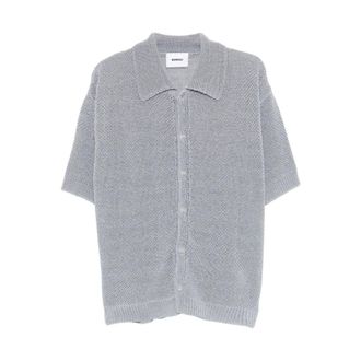BONSAI Homme, Pulls, Gris, Taille: XL Chemise Boutonn&eacute;e &agrave; Manches Courtes