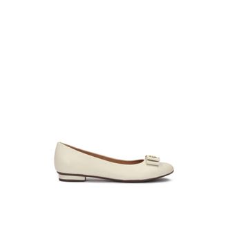 Kazar Bequeme Lederballerinas Cremefarben - - Shoes - Damen - Beige - 37 EU