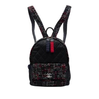 Chanel Pre-owned Gesteppter Nylon- und Tweed-Rucksack - - Pre-owned - Damen - Mehrfarbig - ONE SIZE