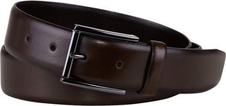 Tom Rusborg Glattledergürtel mit dunkler Schließe in