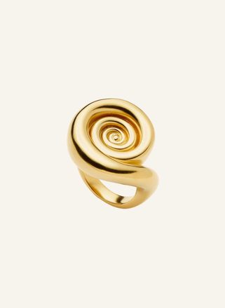 Missoma Missoma Ringe Spiral Dome Statement Ring By Glambou gold