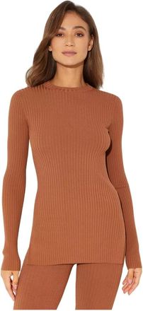 Nanushka Femme, Pulls, Brun, Taille: 38 FR Pull en laine &agrave; manches courtes