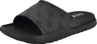 Guess Herren Magaria Schiebe-Sandalen, Dunkelgraues Logo Multi 020, 42 EU