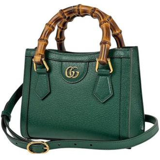 Gucci Sac cabas Bamboo Pre-owned - Femme - Pre-owned - Vert - Taille: ONE Size