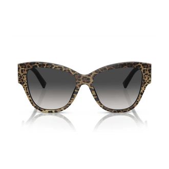 Dolce & Gabbana Femme, Accessoires, Brun, Taille: 54 MM Lunettes de soleil avec design papillon et branches XL et logo DG Crossed