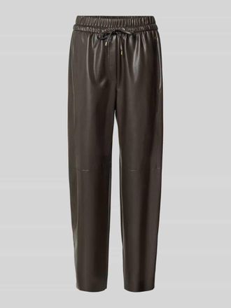 Marc Cain Tapered Fit Hose in Leder-Optik