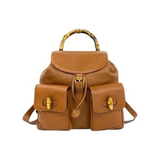 Gucci Sac &agrave; dos Pre-owned - Femme - Pre-owned - Brun - Taille: ONE Size
