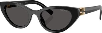 Miu Miu Cat-eye Sonnenbrille - - Accessories - unisex - Schwarzk - 54 MM