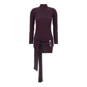 Giuseppe Di Morabito Jewel Brooch Dress - - Dresses - Damen - Lila - XS