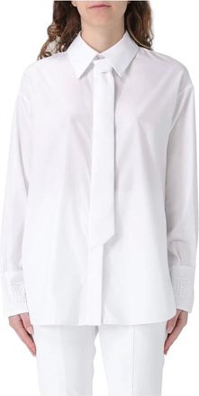Elisabetta Franchi Femme, Blouses et Chemises, Blanc, Taille: 44 FR Shirt