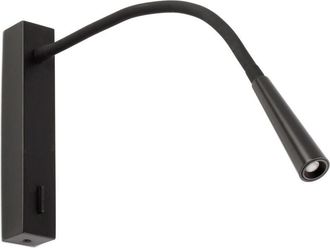 Faro Barcelona Faro Flin - LED Einstellbare Leselampe Schwarz 3W 3000K