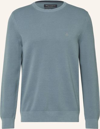 Marc O'Polo Marc Opolo Piqu&eacute;-Pullover blau